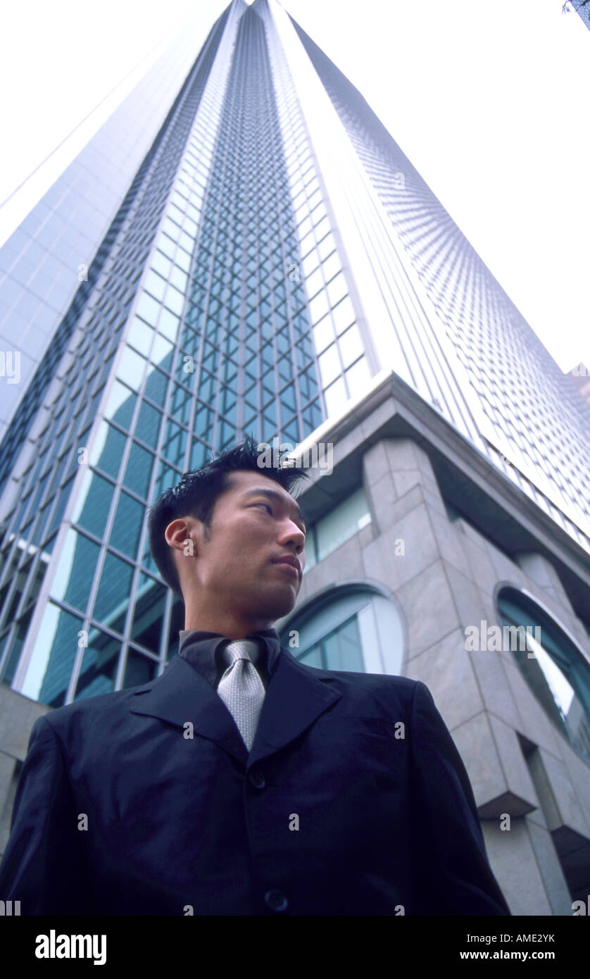 Businessman Portrait, Low Angle Stock Photo - Alamy