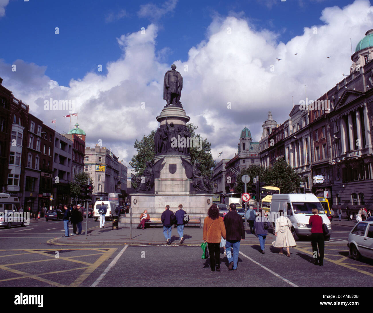 O'Connell Monument, O'Connell Street, Dublin, Eire (Ireland Stock Photo ...