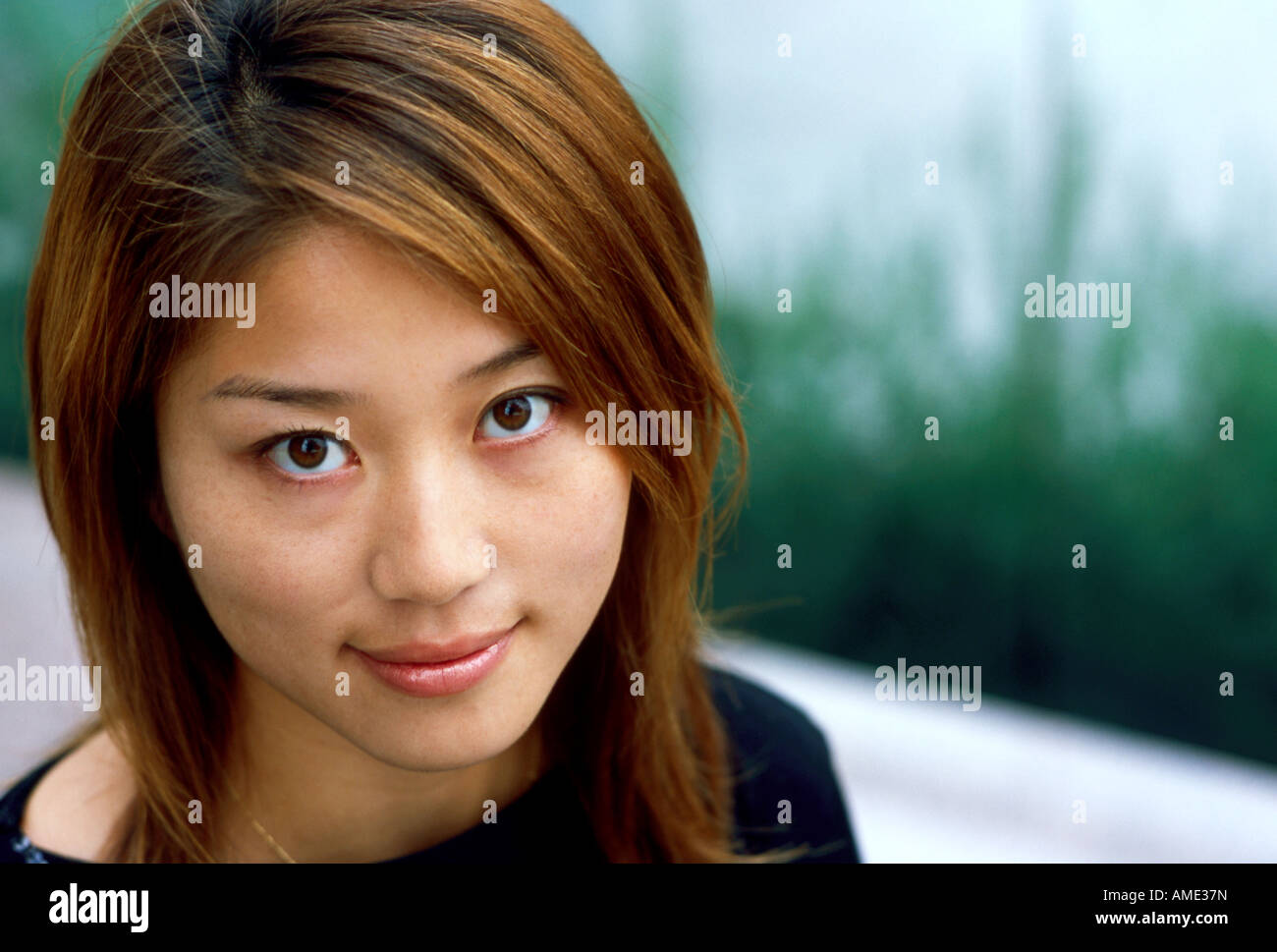 Young Woman from Above Stock Photo - Alamy