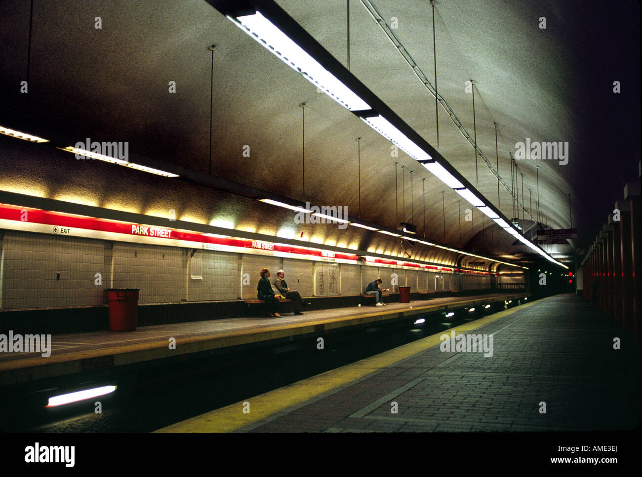 Underground subway station Boston Stock Photo - Alamy