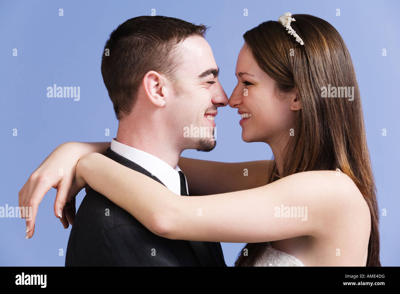 Side view cheerful groom hi-res stock photography and images - Alamy