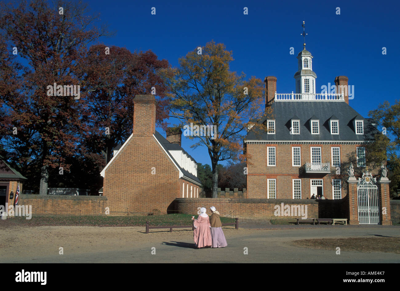 Governor's Palace Williamsburg Virginia USA Stock Photo - Alamy