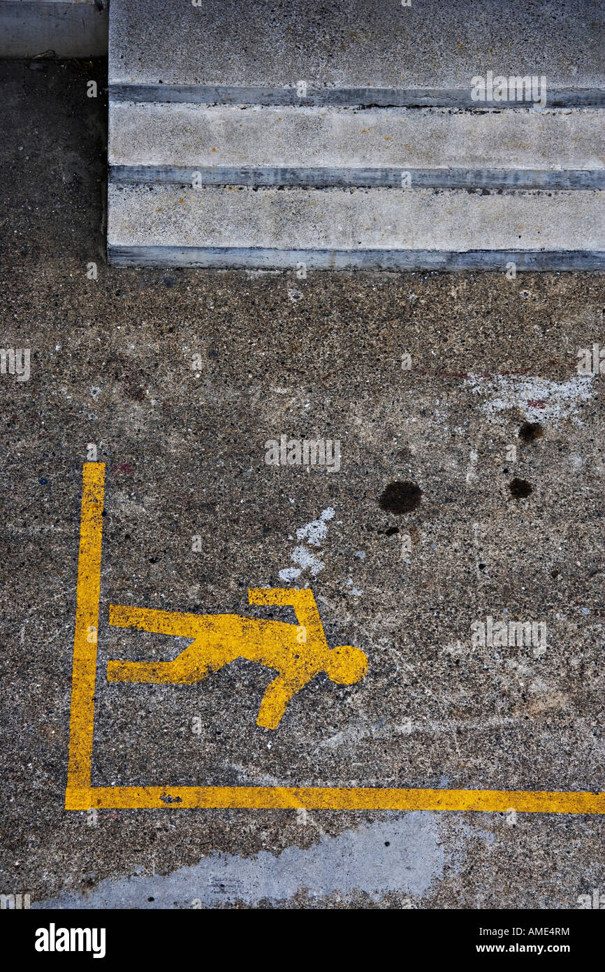 Yellow Walking Man Logo