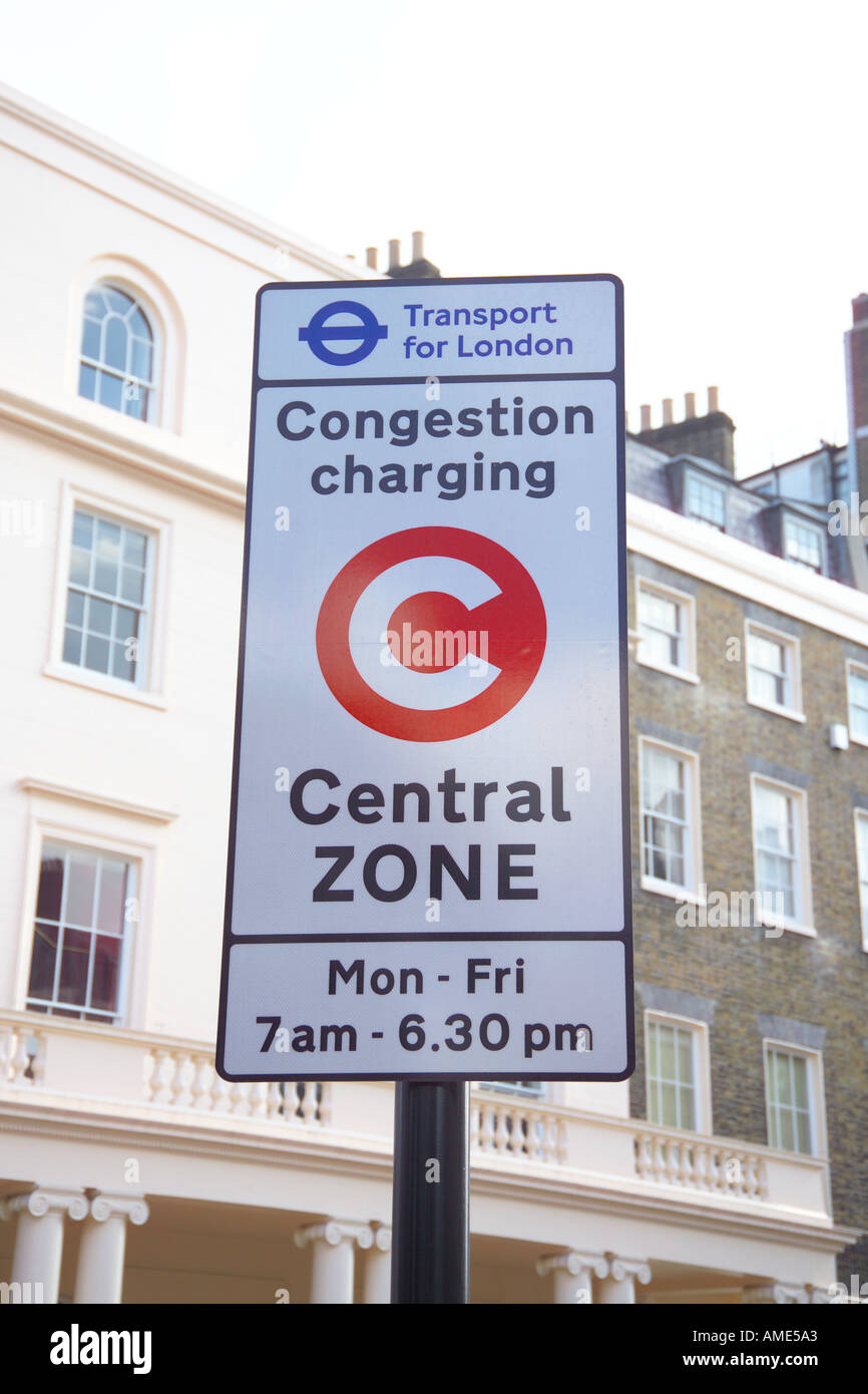 UK London Congestion Charging Central Zone sign Stock Photo - Alamy UK London Congestion Charging Central Zone sign Stock Photo - Alamy