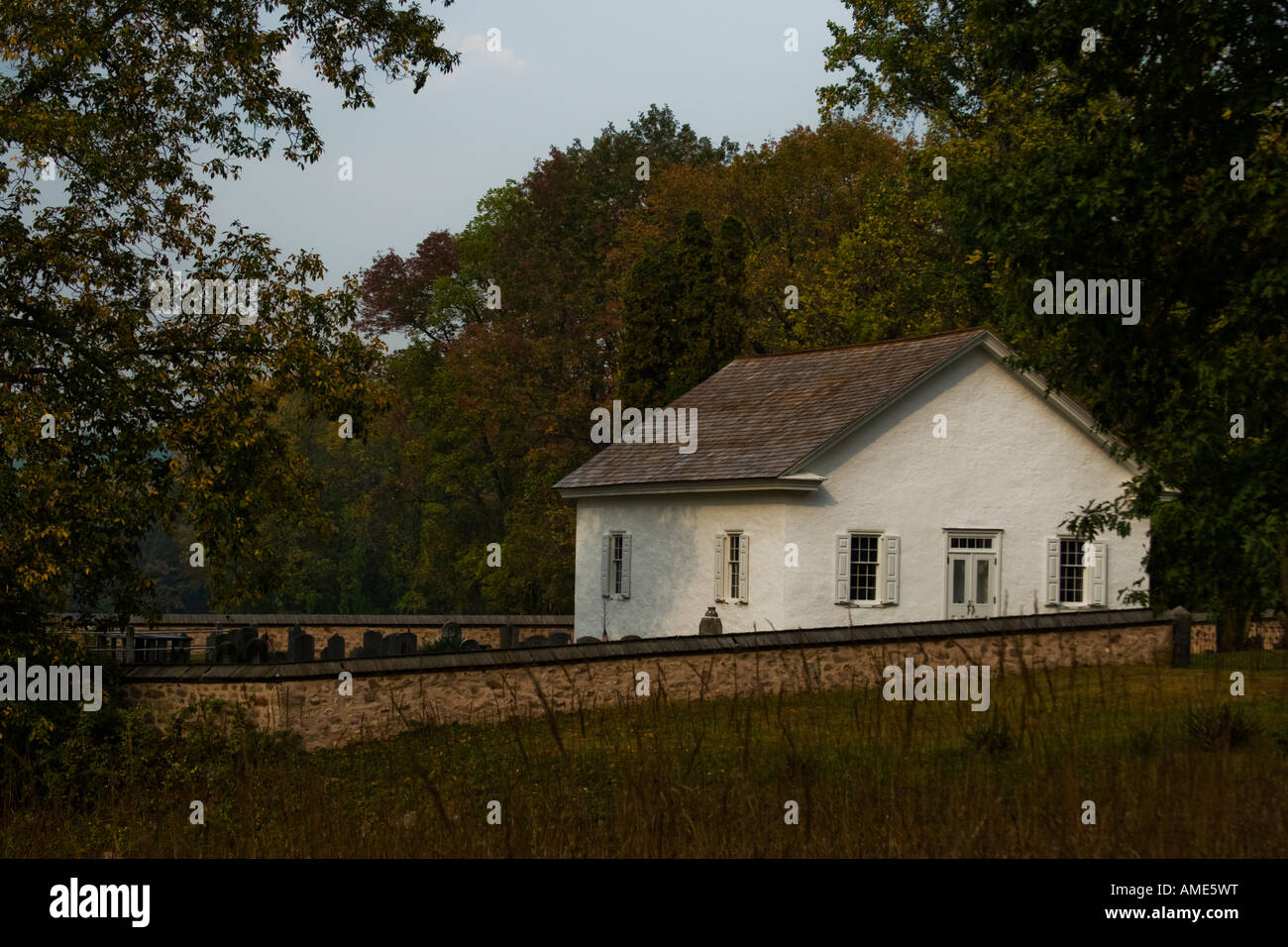 A beautifully laid out cemetery and keepers house Stock Photo - Alamy
