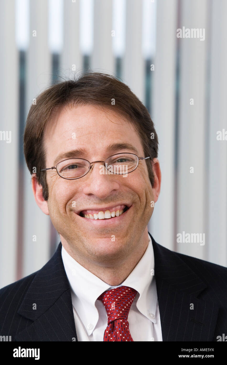 Portrait of a business man smiling Stock Photo - Alamy