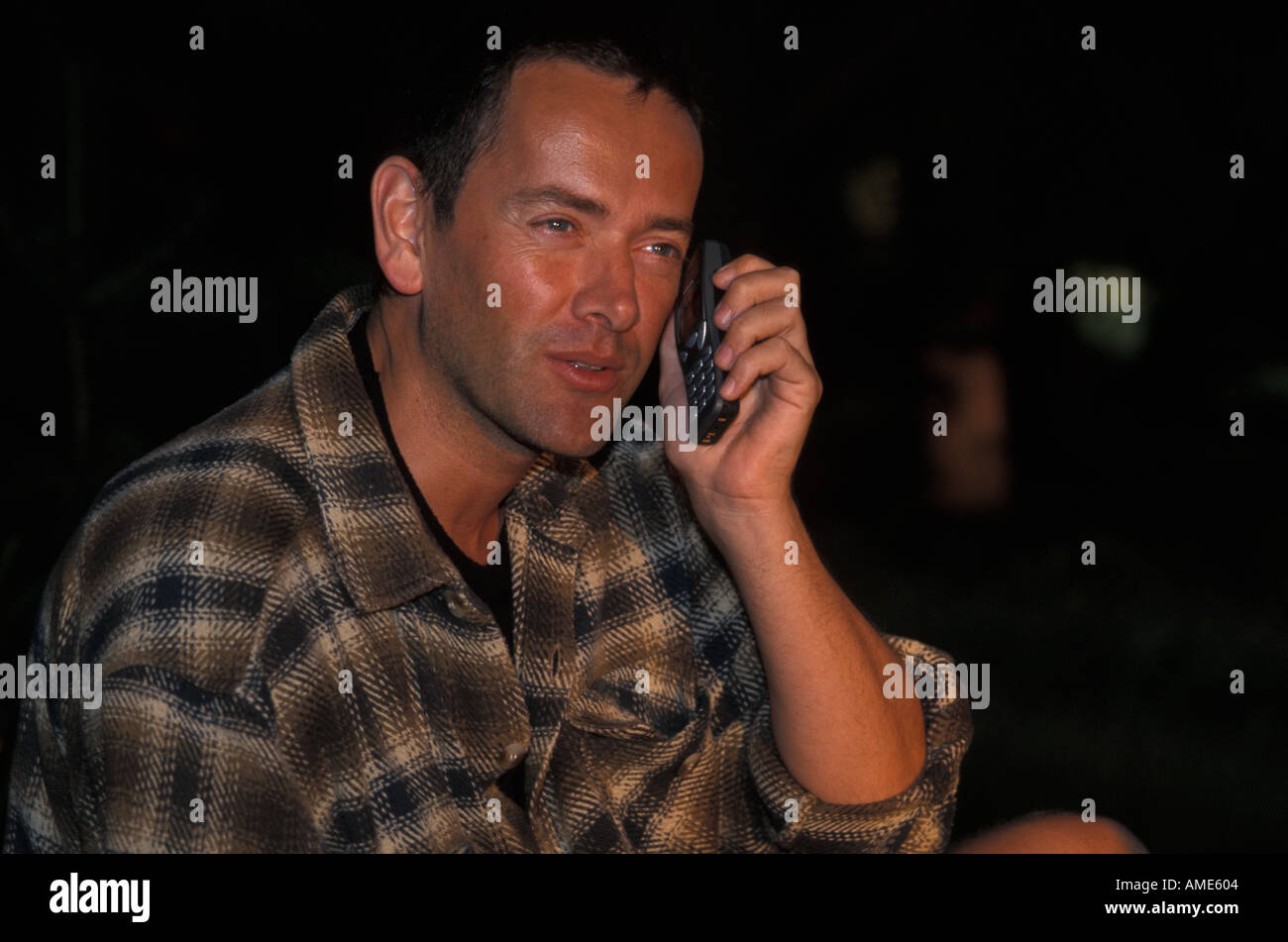 Man talking on a mobile phone Sweden Europe Stock Photo - Alamy
