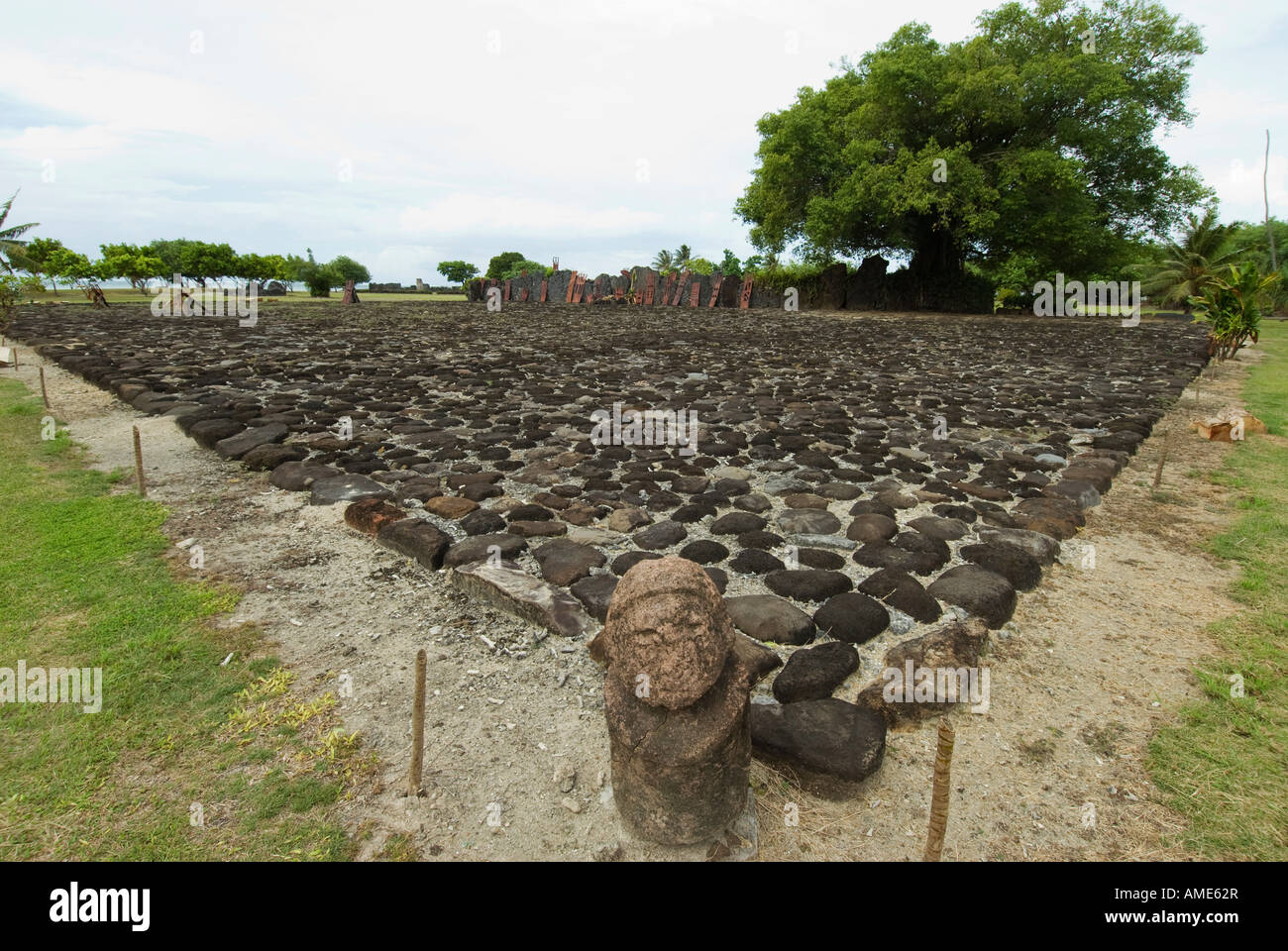 Raiatea, French Polynesia. Taputapuatea Marae Stock Photo - Alamy