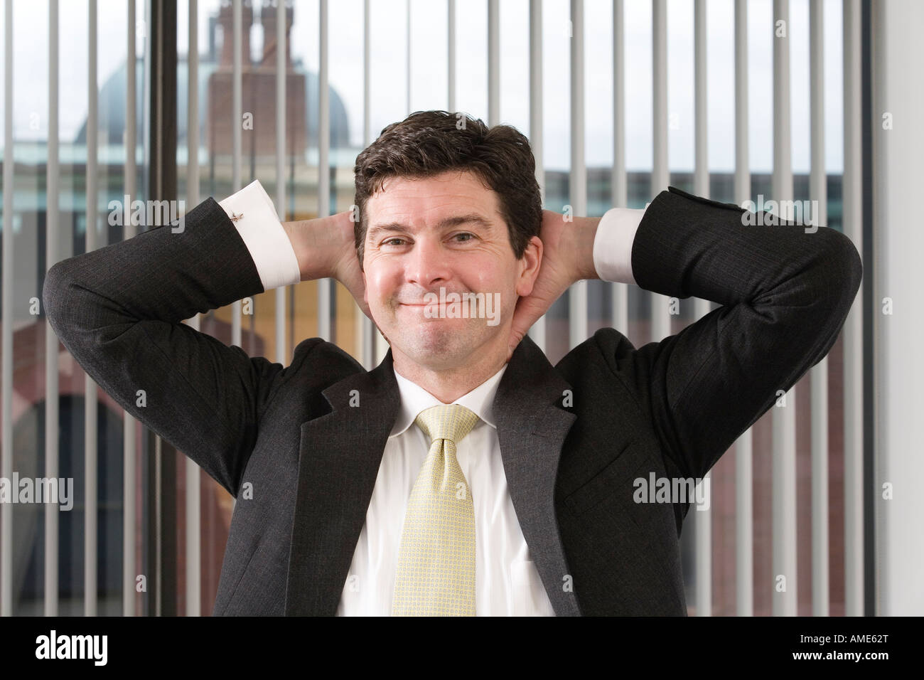 Portrait of a business man smiling Stock Photo - Alamy