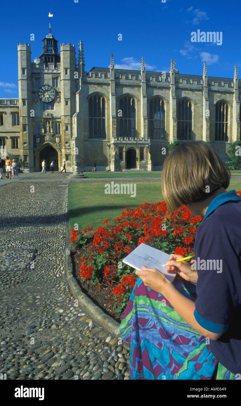 Trinity cambridge painting hi-res stock photography and images - Alamy
