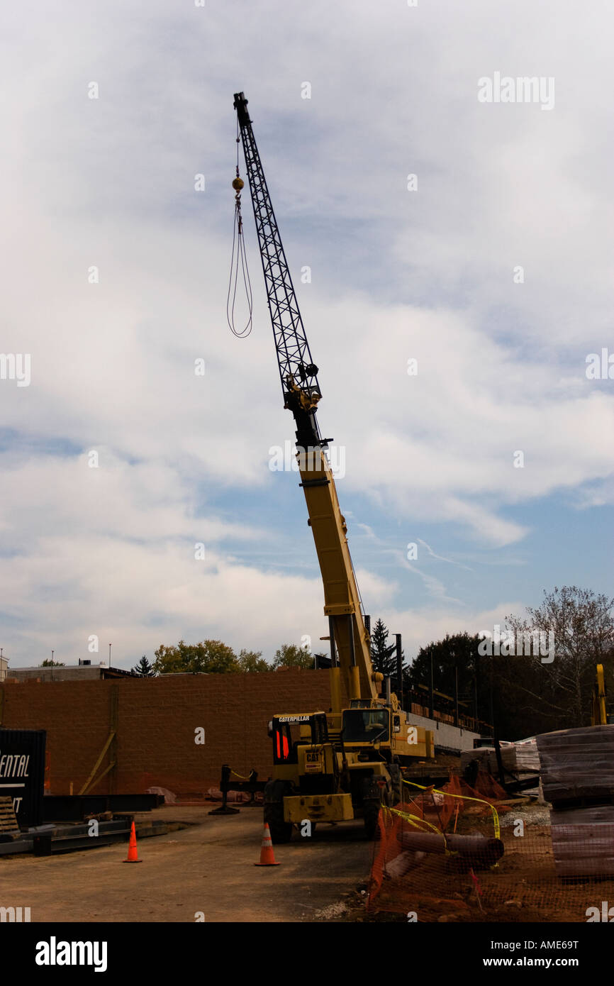 Crane on the job Stock Photo - Alamy