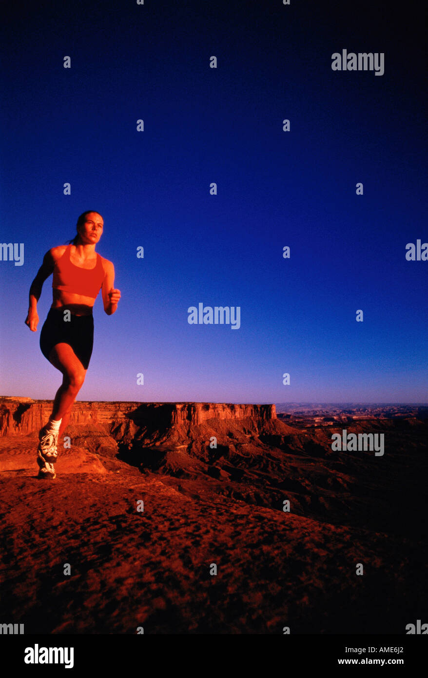 1 one female woman lady out for run jog hi-res stock photography and ...