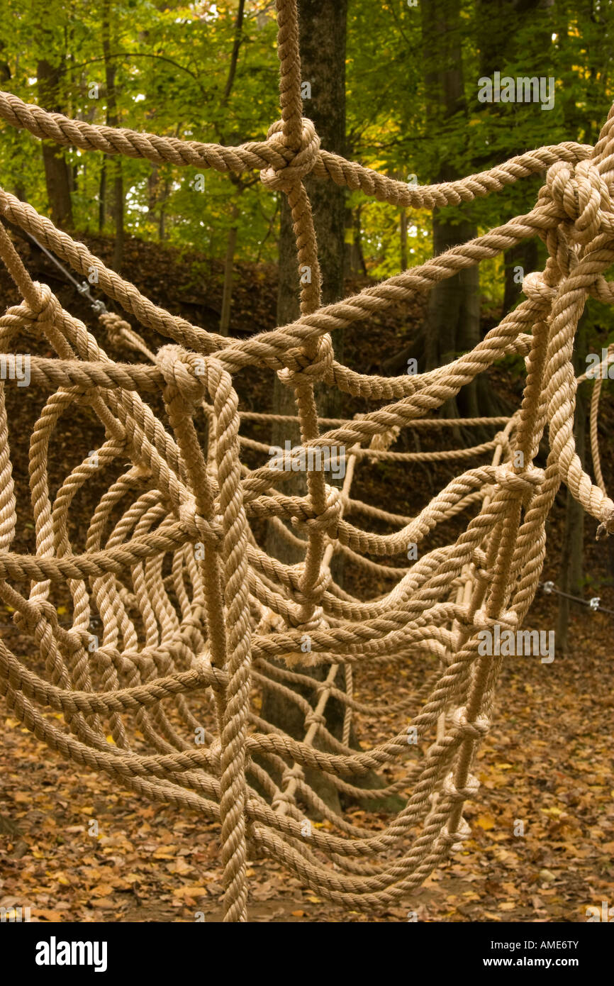 Crossed on suspended rope hi-res stock photography and images - Alamy