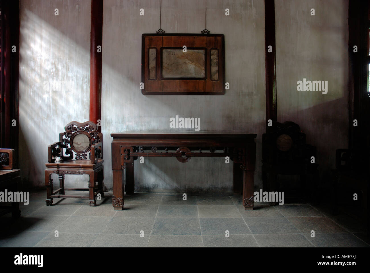 Interior of an ancient Yu Garden pavillion Shanghai Stock Photo - Alamy