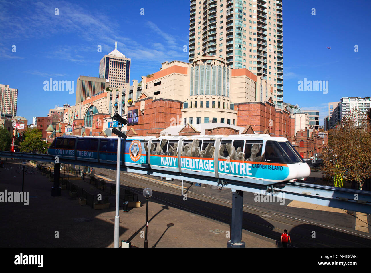 Sydney Monorail at the Haymarket Sydney New South Wales Australia Stock ...