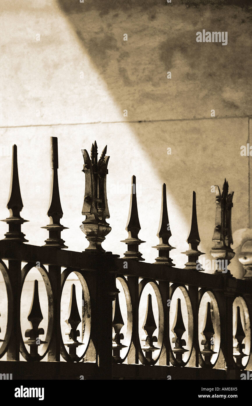 Paris wrought iron fence hi-res stock photography and images - Alamy