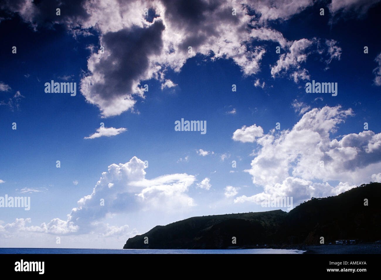 cloudy sky, Greece, Creta, Paleochora Stock Photo - Alamy