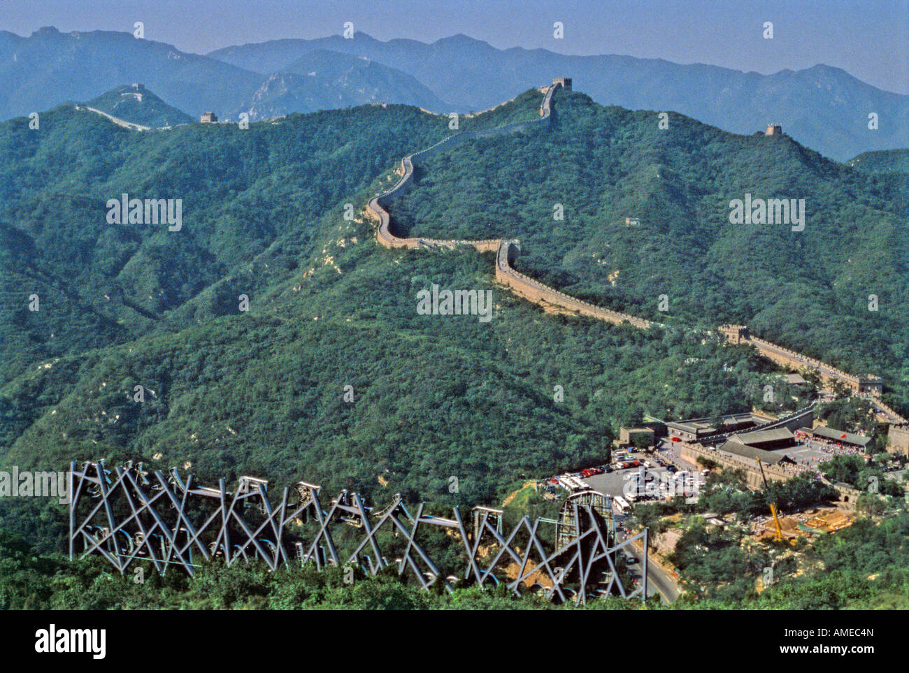 great wall at jia yu guan near beijing Stock Photo - Alamy