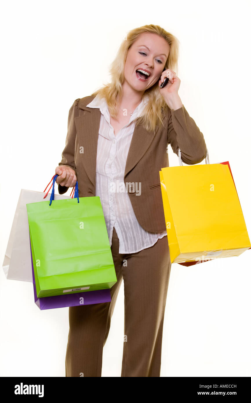 Happy about sales Stock Photo - Alamy