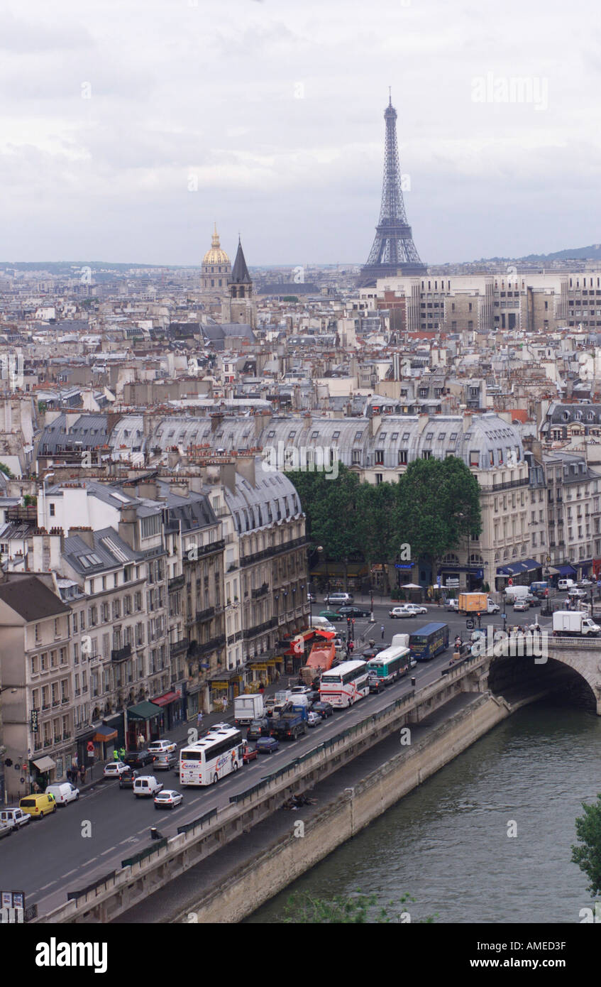 Paris France Aerial View Stock Photo - Alamy