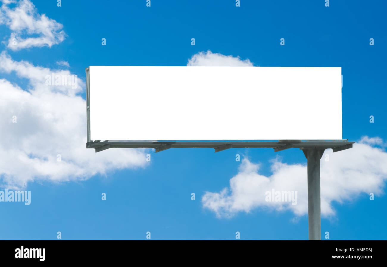Freeway sign or billboard with white space for custom text Stock Photo ...