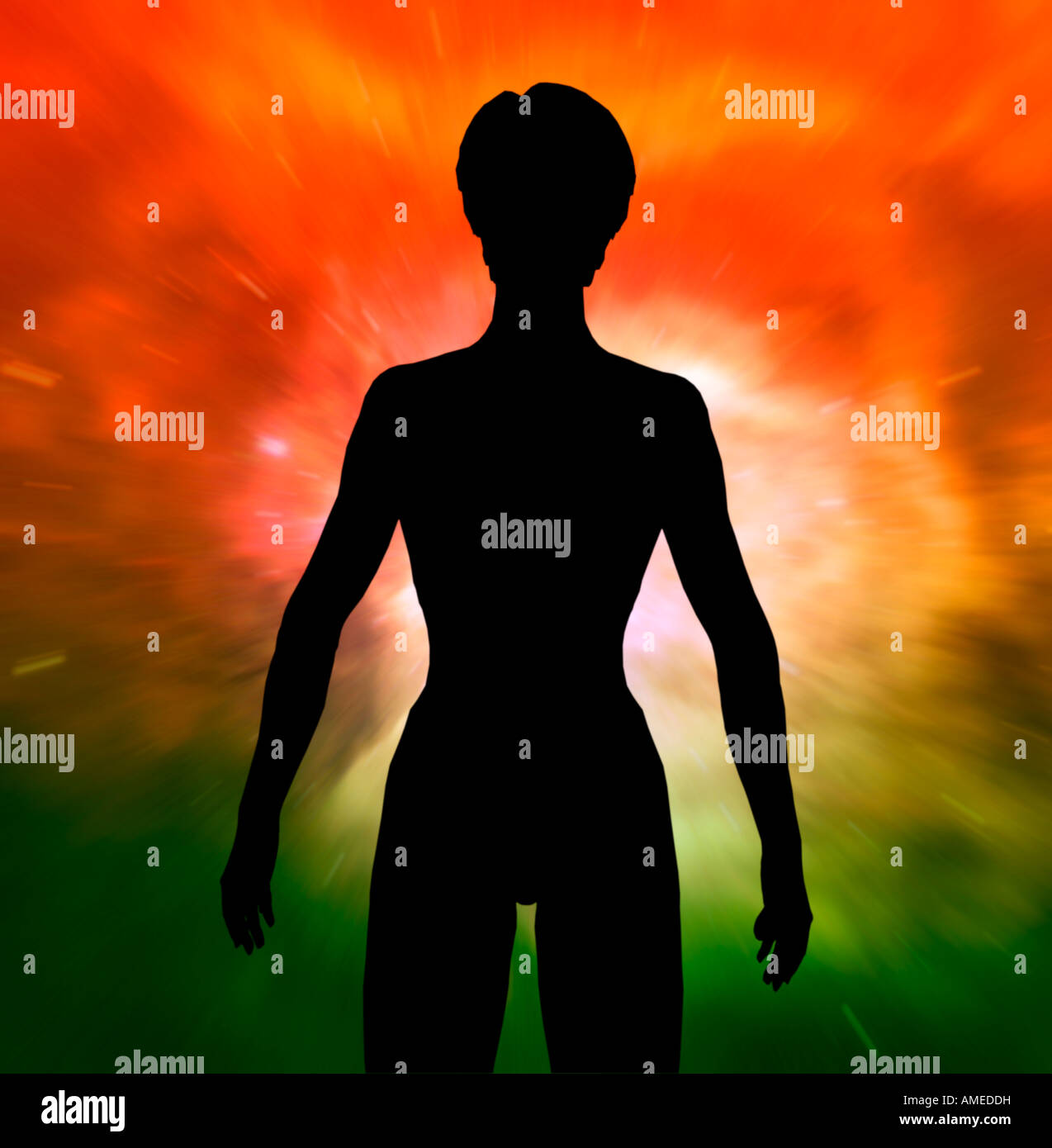 computer generated robot female body in 3D Stock Photo - Alamy