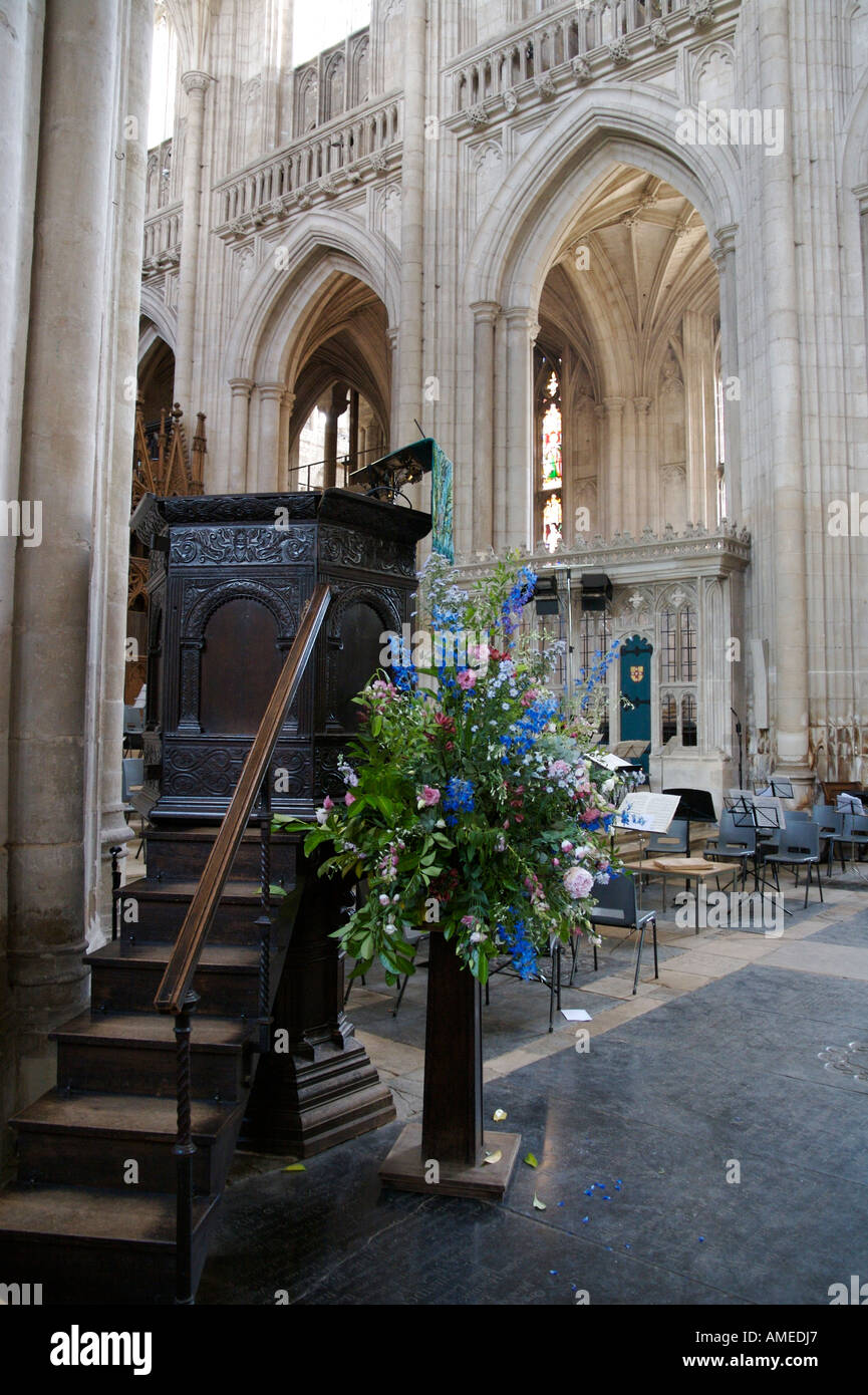 Winchester Cathedral interior Stock Photo - Alamy