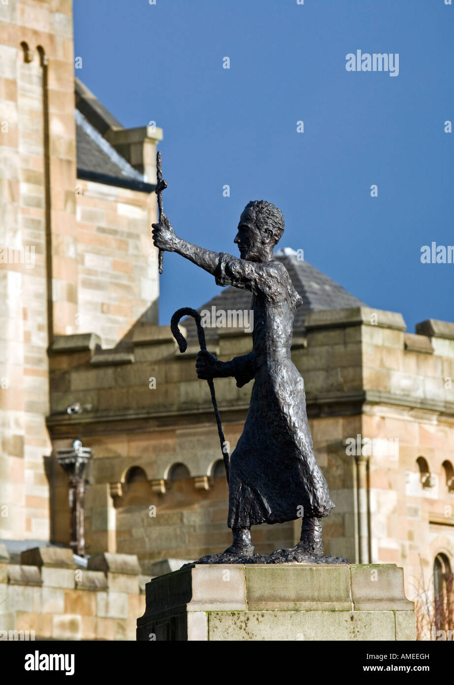 Norman Galbraith's sculpture of Saint Mirin patron saint of Paisley ...