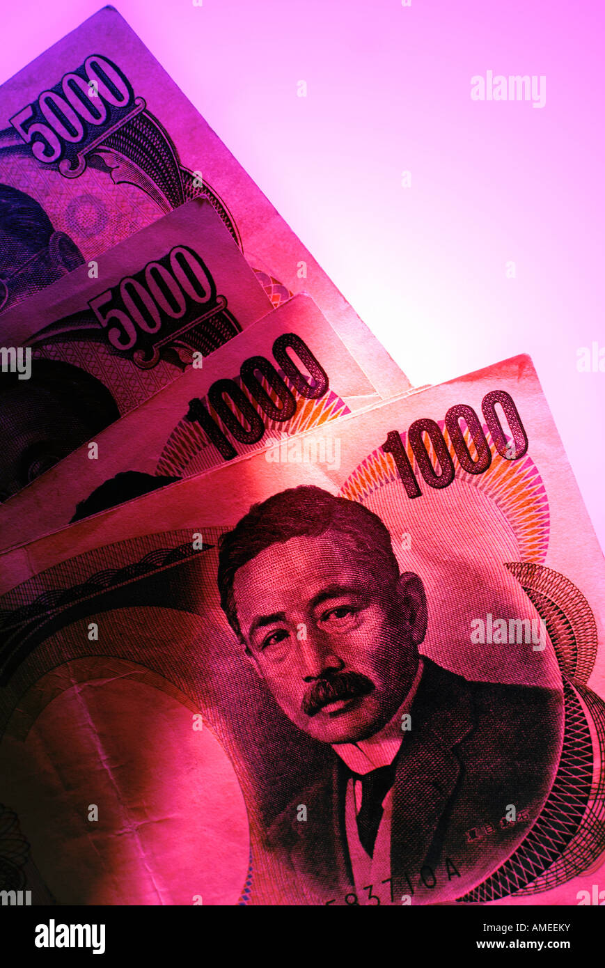 Close up of Yen bank notes (japanese currency Stock Photo - Alamy