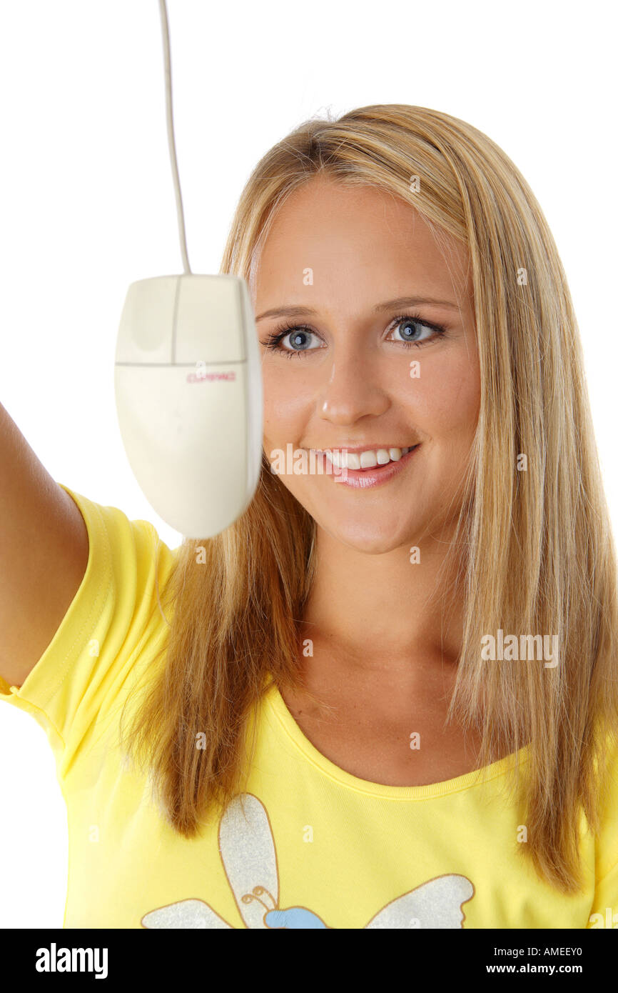 Long blond mouse hair hi-res stock photography and images - Alamy