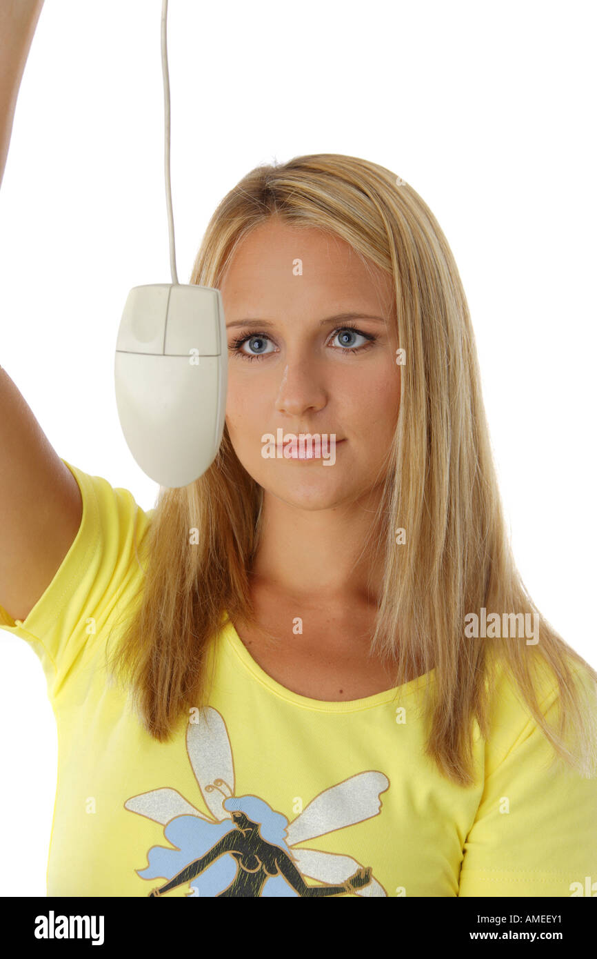 Long blond mouse hair hi-res stock photography and images - Alamy