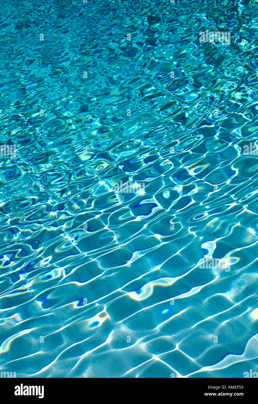 tropical blue swimming pool water Stock Photo - Alamy