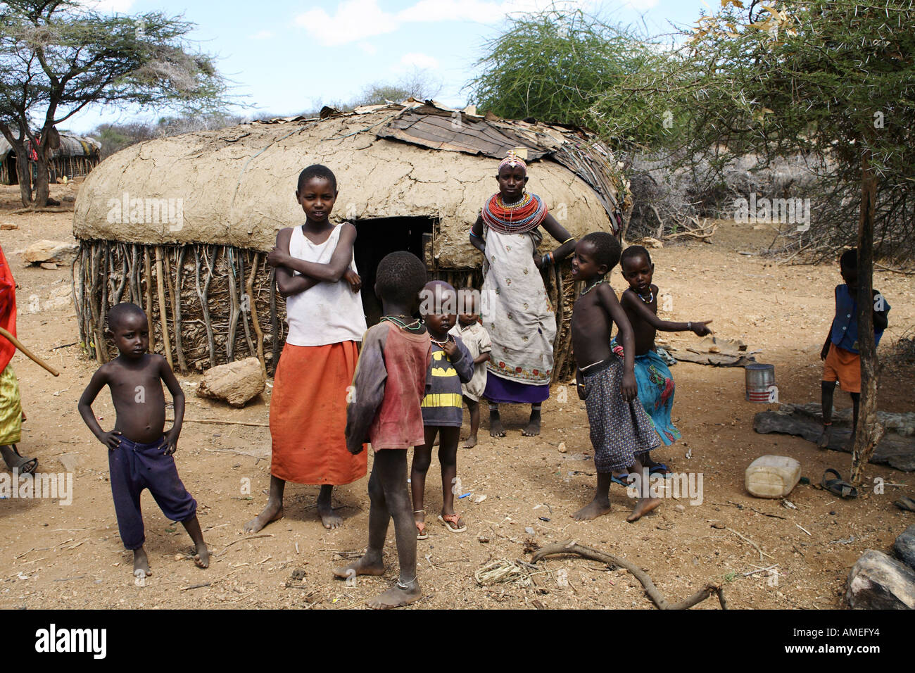 Typical mud huts hi-res stock photography and images - Alamy