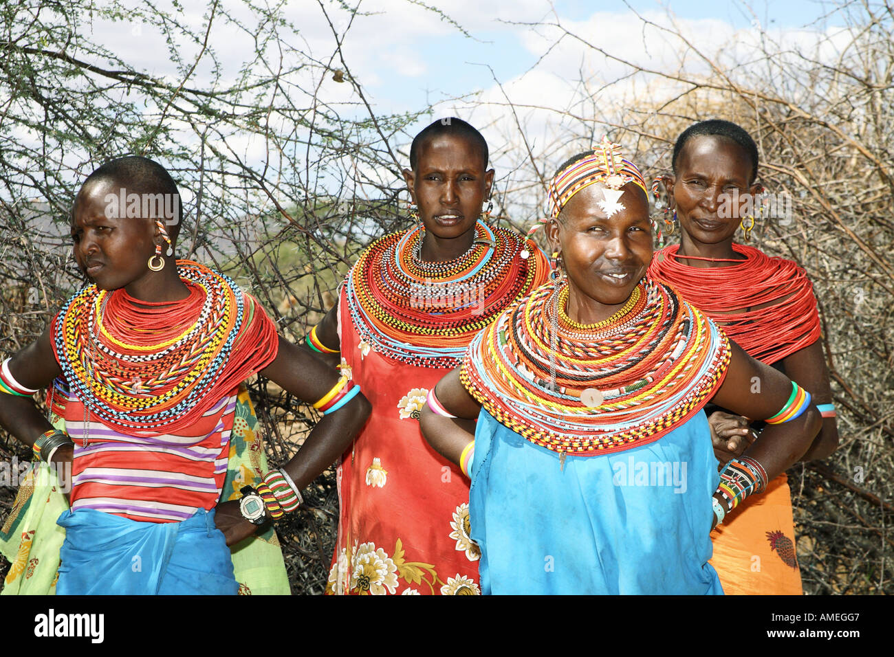 Four samburu women hi-res stock photography and images - Alamy