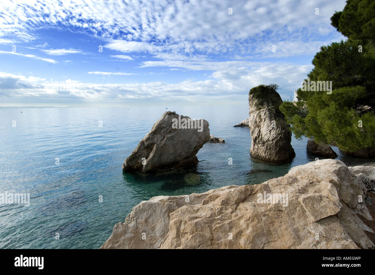 The naturalistic park of Miramare Castle in Trieste Stock Photo - Alamy