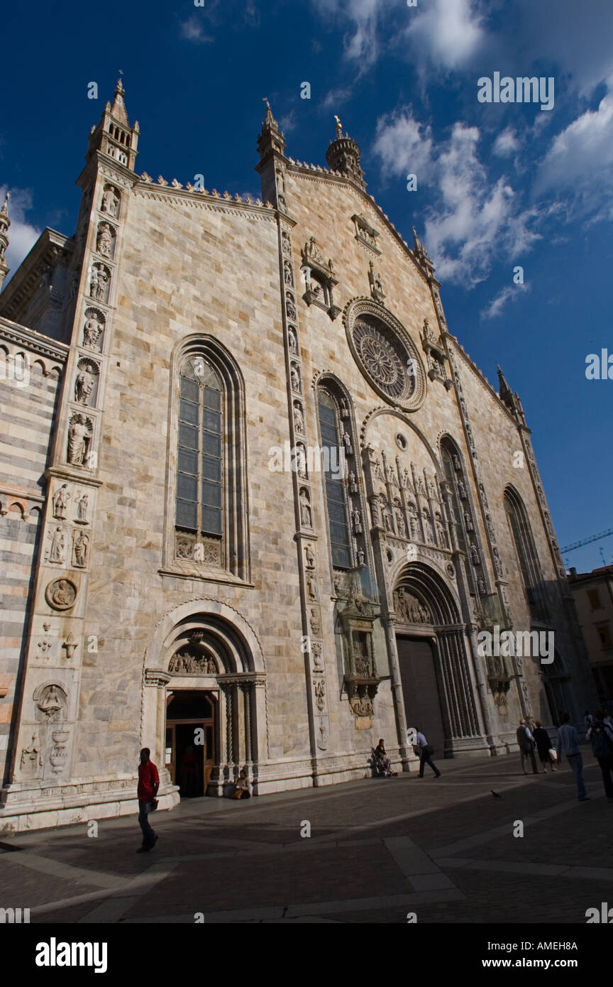 Cathedral at Como principal city on Lake Como Italy Stock Photo - Alamy