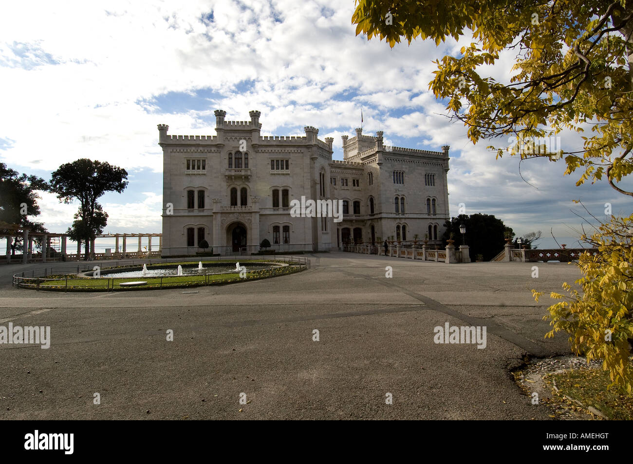 The Miramare castle in Trieste Stock Photo - Alamy