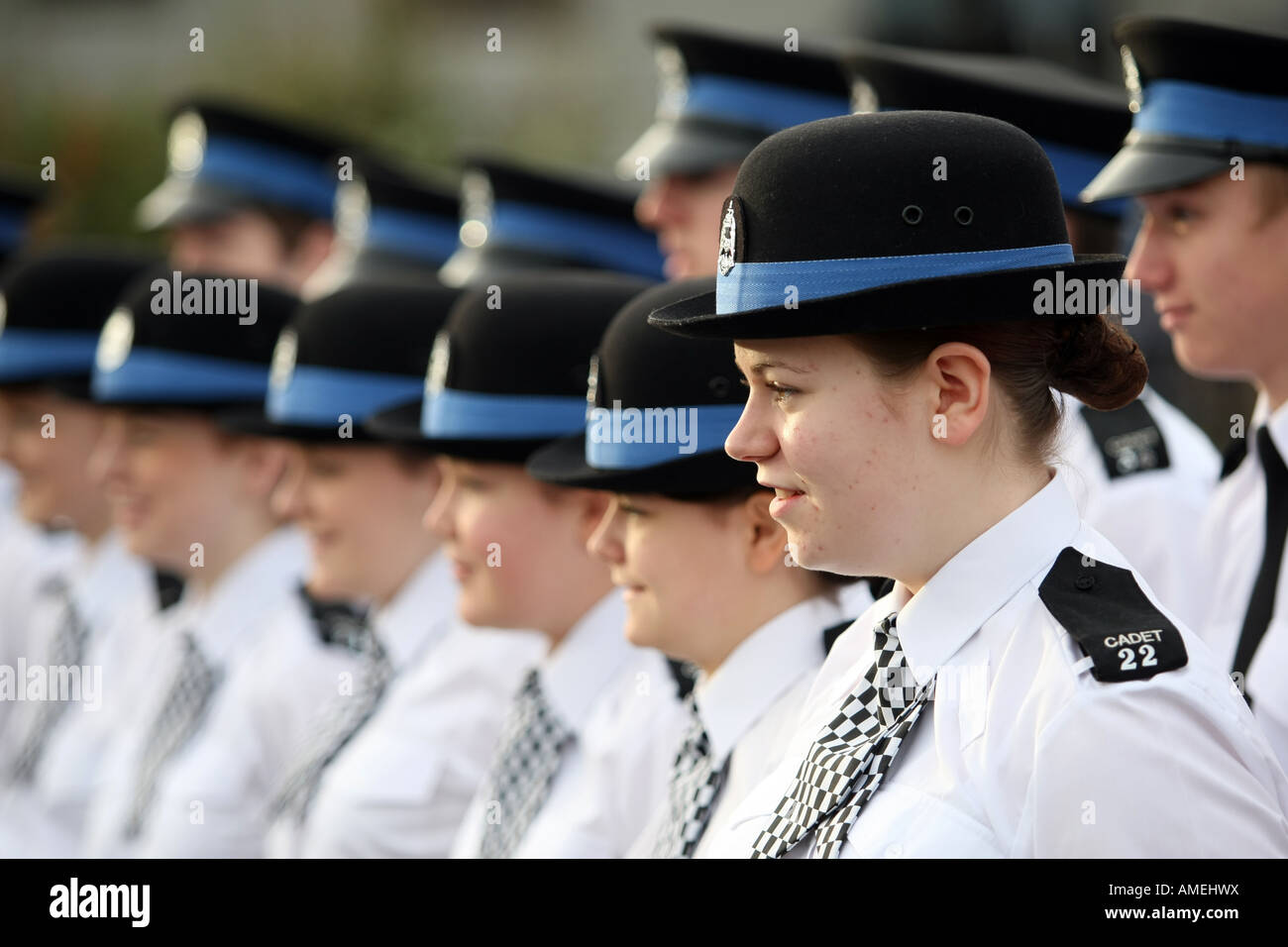 young male and female Police cadets from Grampian Police based in ...