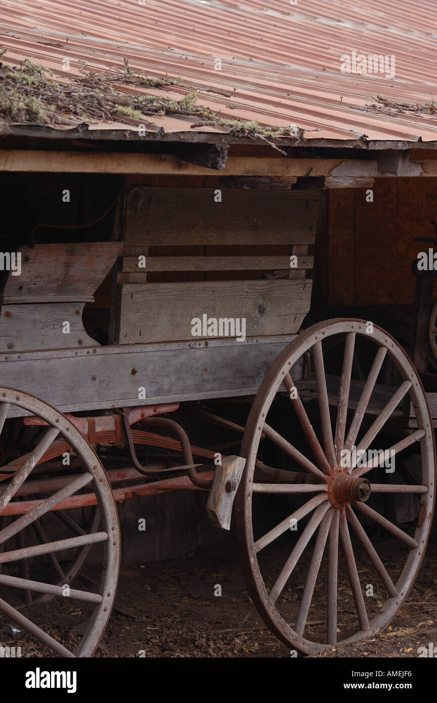 Old Western Wagon Stock Photo - Alamy