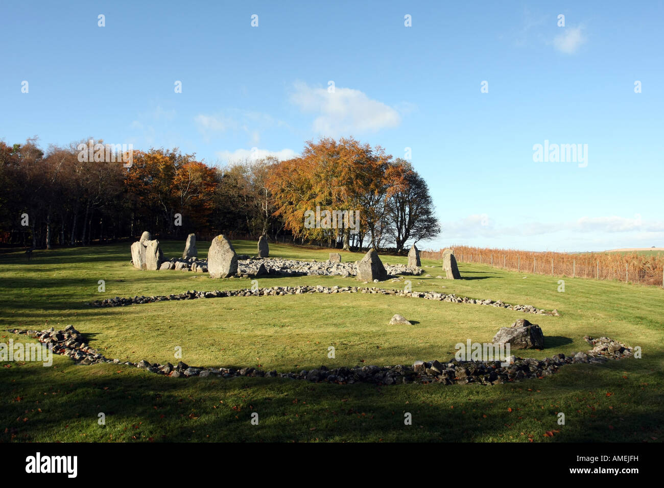 Loanhead recumbent stone circle and cremation circle at Daviot ...