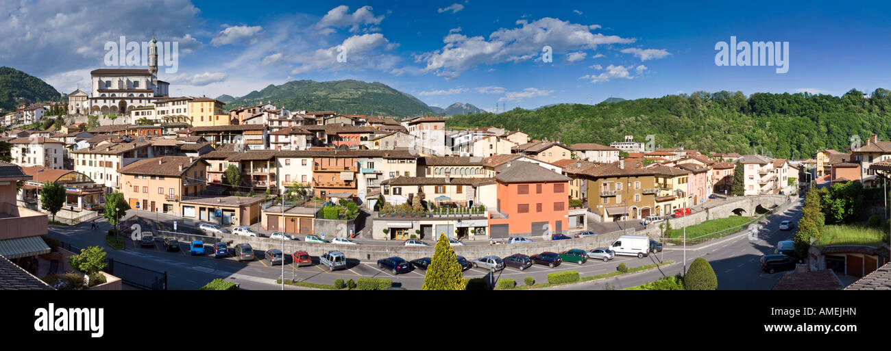 panoramic of vertova city Stock Photo - Alamy