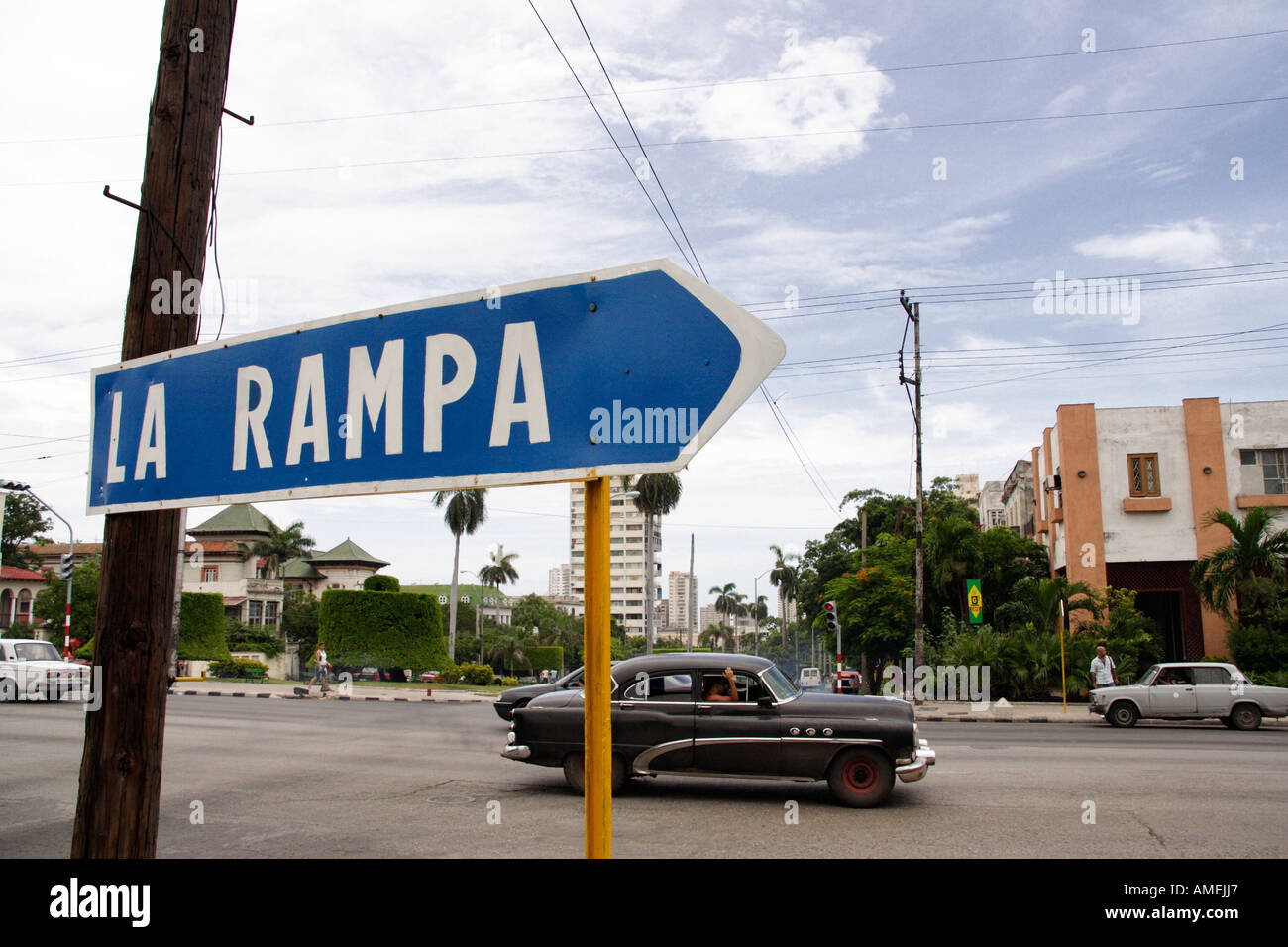 la rampa street sign Stock Photo - Alamy