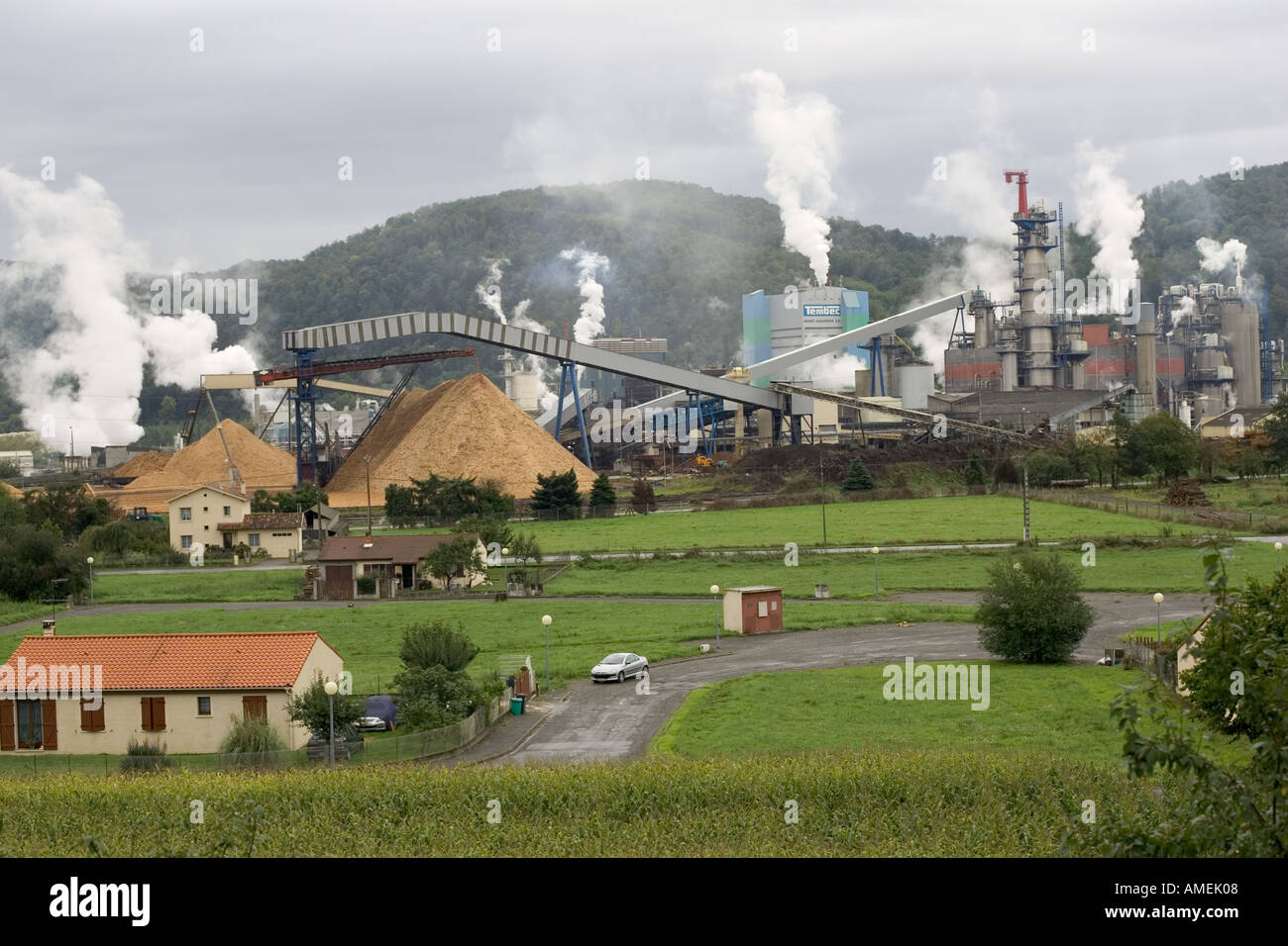 Tembec factory in Saint Gaudens Southern France which manufactures ...