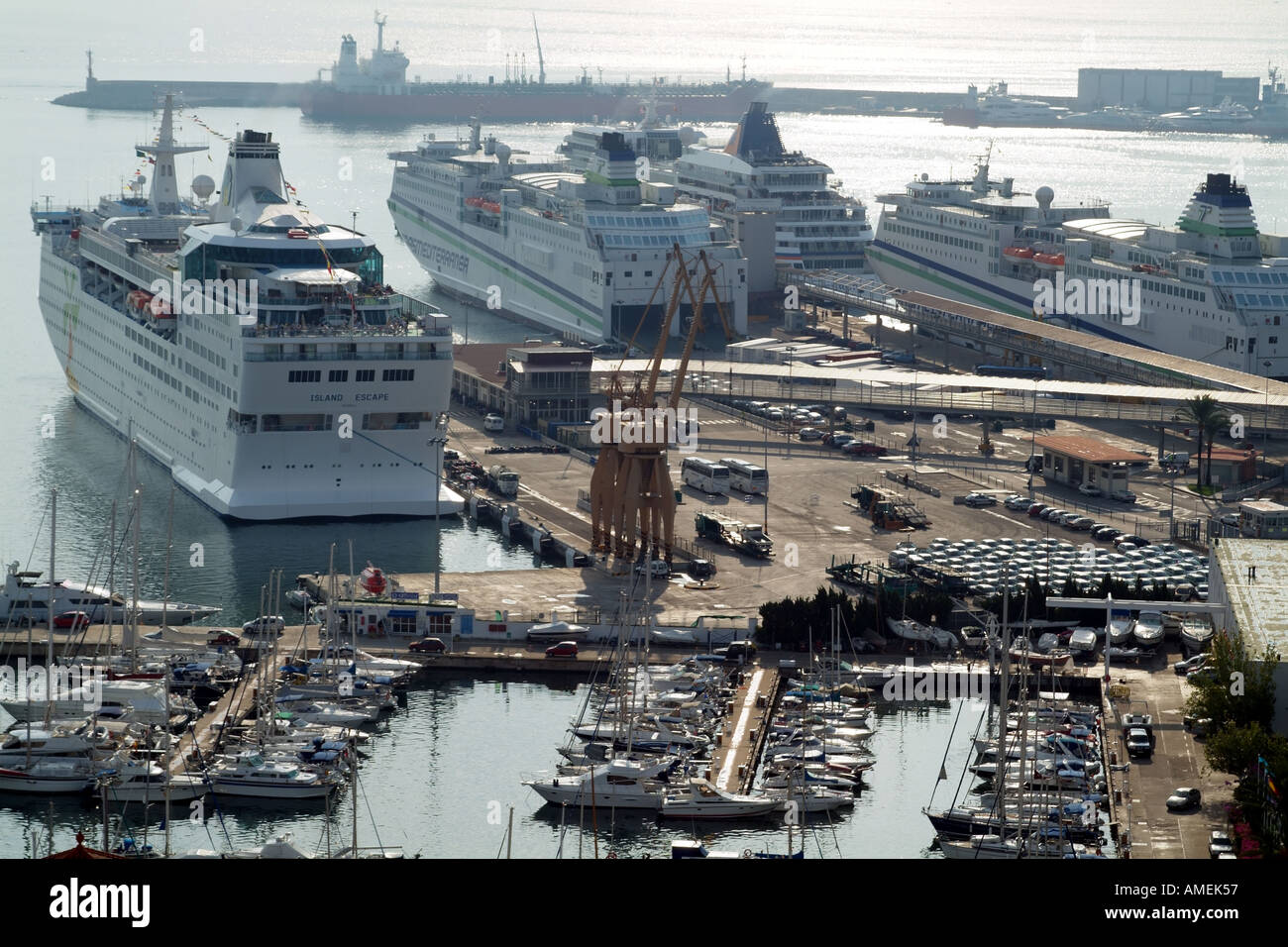 Aerial view spanish docks hi-res stock photography and images - Alamy