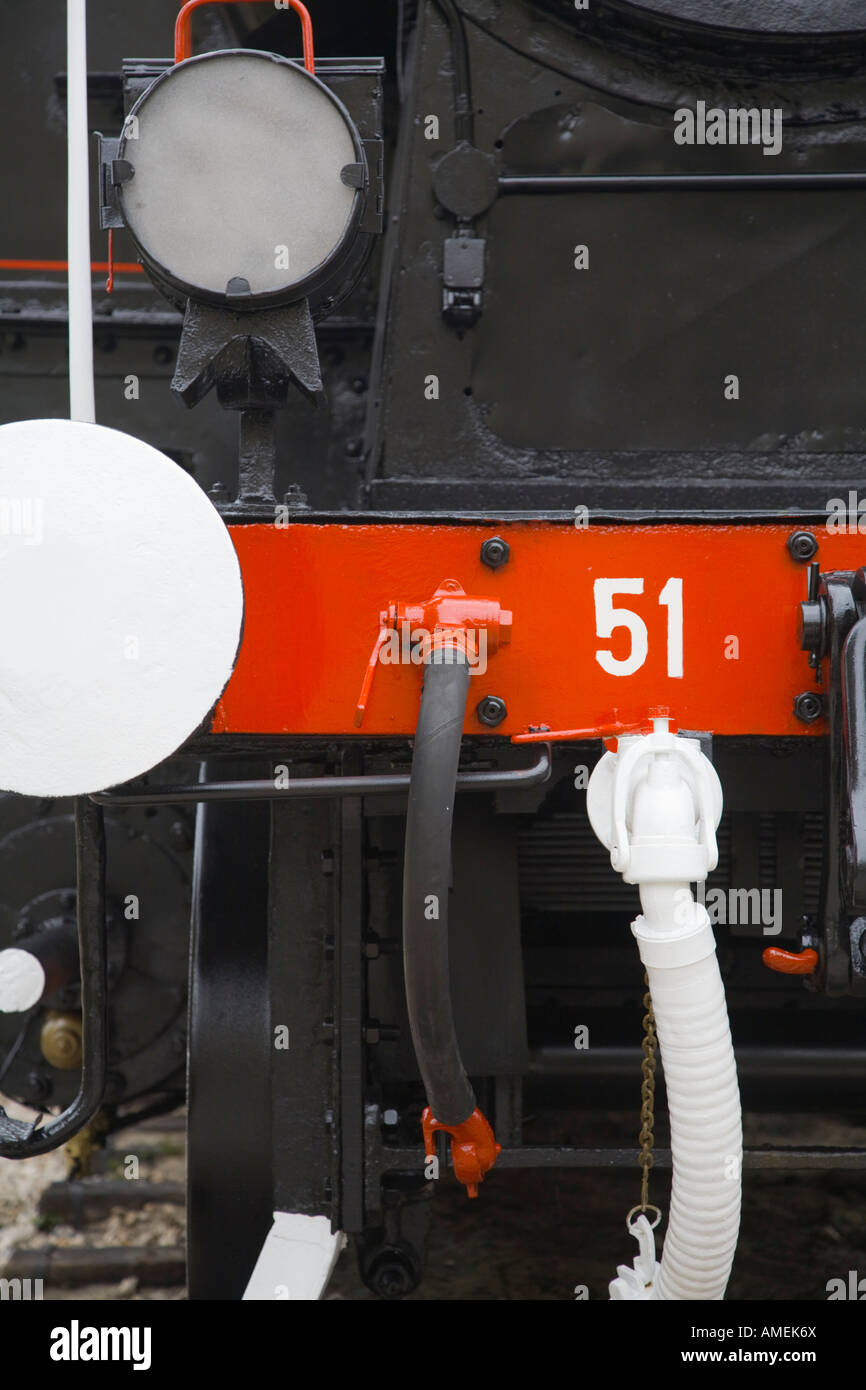 Steam locomotive buffer detail, "51 Stock Photo - Alamy