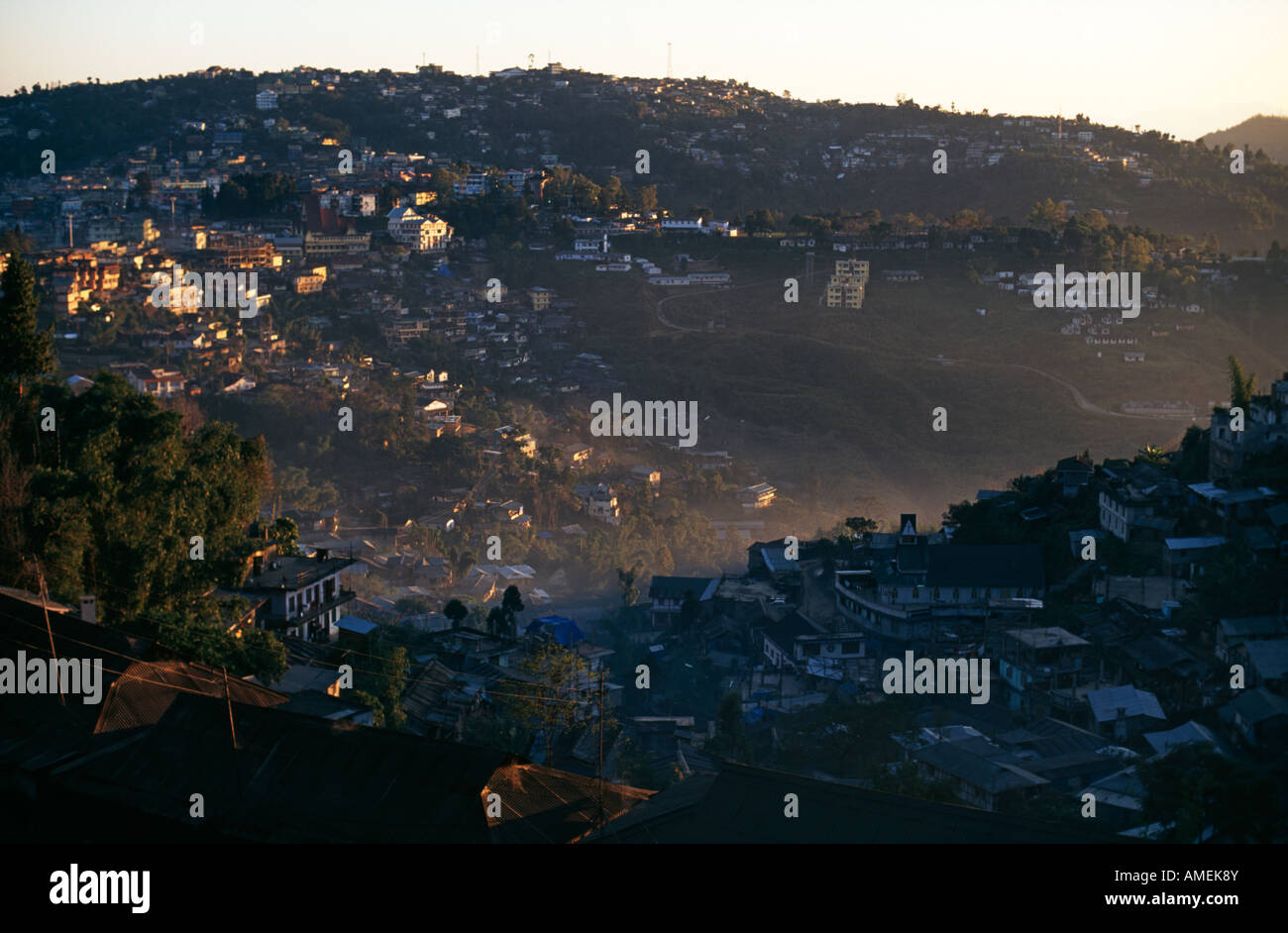 The town of Kohima in Nagaland, Northeast India, Asia Stock Photo - Alamy