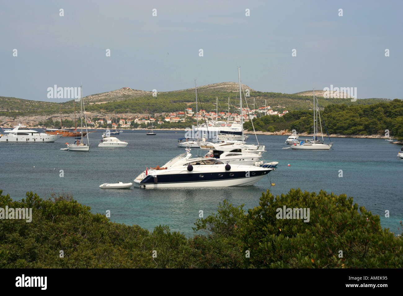 Mlini beach on Pakleni Islands Stock Photo - Alamy