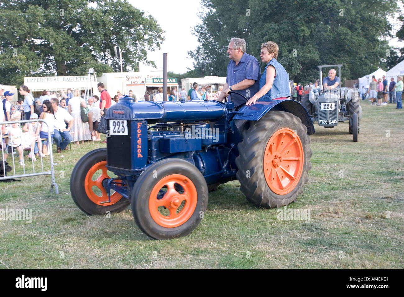 Old vintage Fordson tractor at Moreton in Marsh agricultural show ...