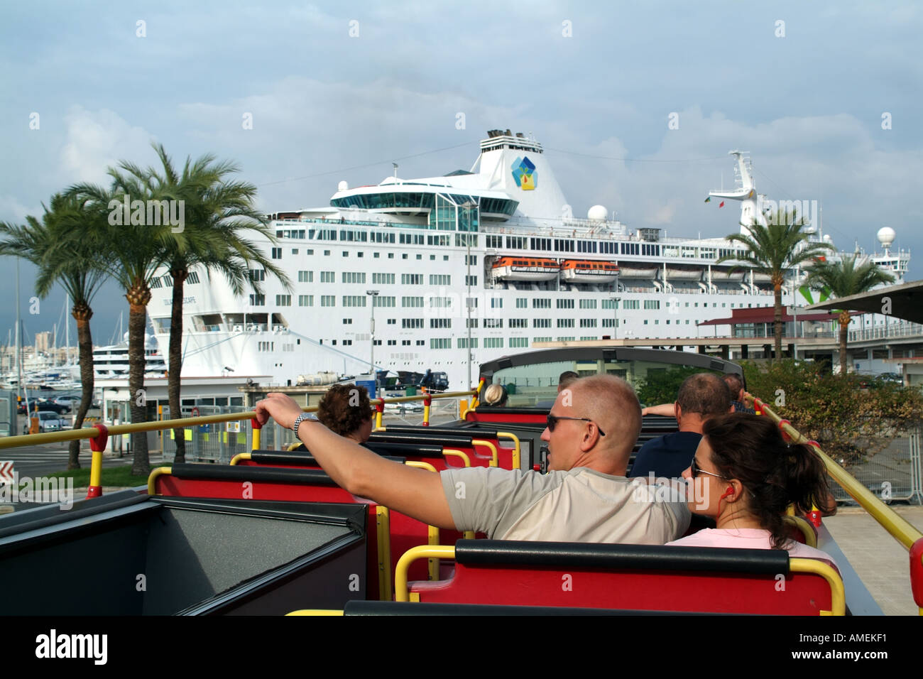 Palma city sightseeing bus hi-res stock photography and images - Alamy