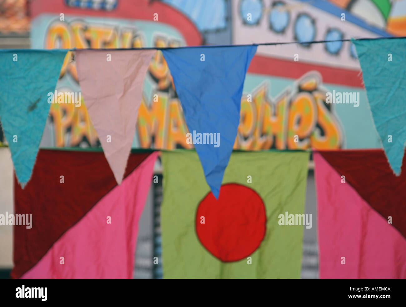 Strung up bunting hi-res stock photography and images - Alamy